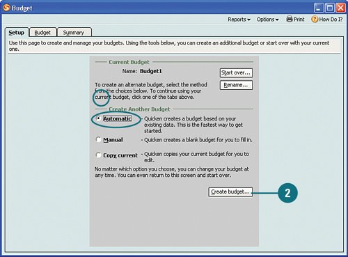 Setting Up A Budget Quicken 2007 On Demand